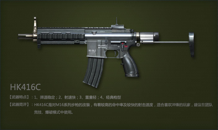 HK416C卡宾枪图册_360百科