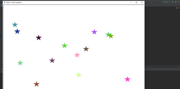 python turtle画满天星_360新知