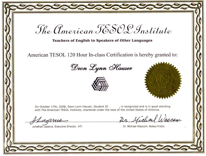 TESOL证书图册_360百科