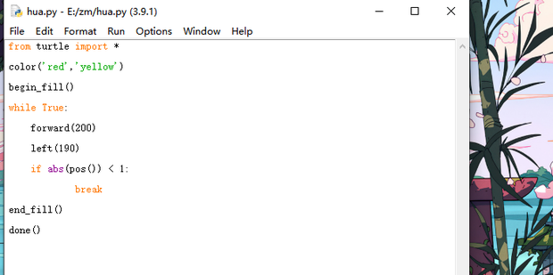 采用Python语言如何画一个太阳花_360新知