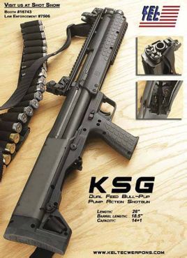 Kel-Tec KSG霰弹枪图册_360百科