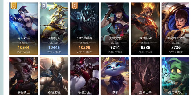 如何在wegame查看lol英雄熟练度_360新知
