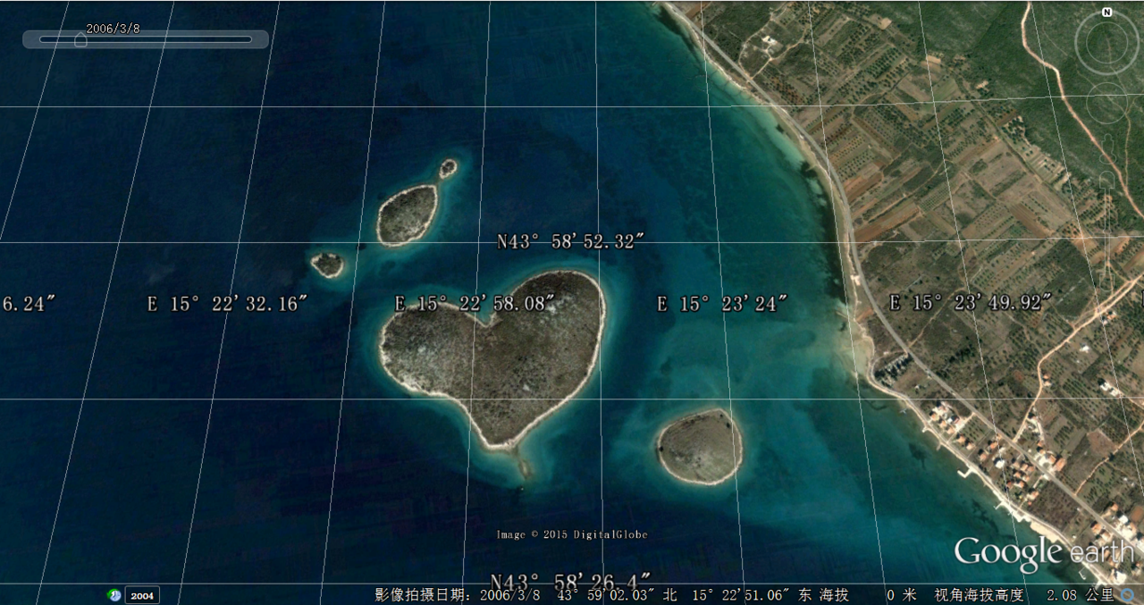 克罗地亚心形岛图册360百科