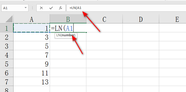 excel中ln函数怎么打_360新知