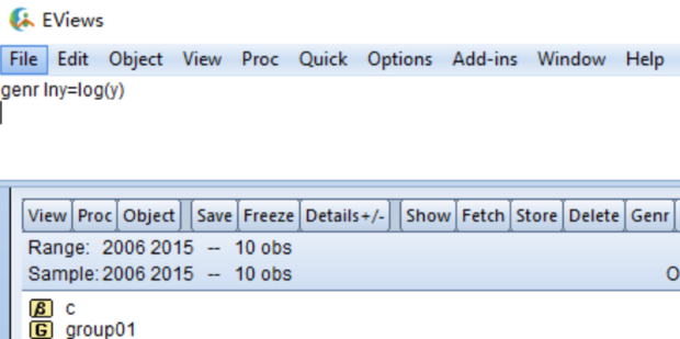 怎样运用EViews取对数_360新知